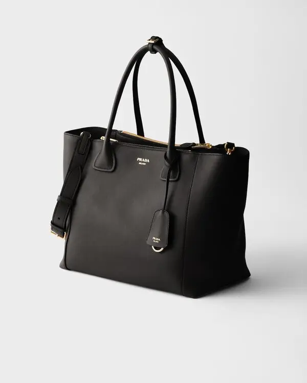 Prada Large Leather Tote Bag