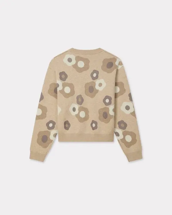 Kenzo Hana Dots Embroidered Crewneck Jumper - Nude