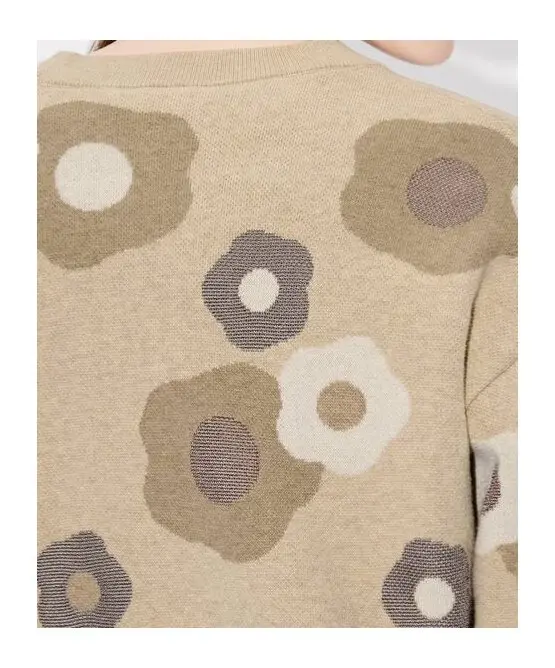 Kenzo Hana Dots Embroidered Crewneck Jumper - Nude