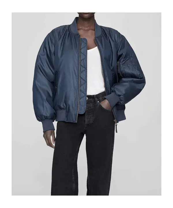 ANINE BING Leon Zip-up Bomber Jacket