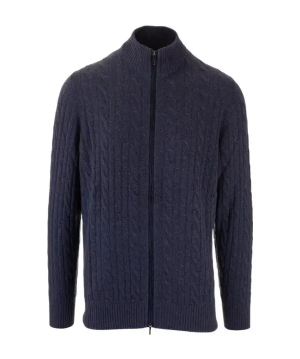 Loro Piana Cable-knit Cashmere Cardigan - Black