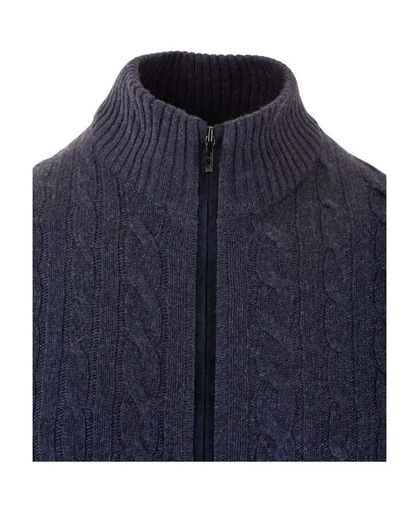 Loro Piana Cable-knit Cashmere Cardigan