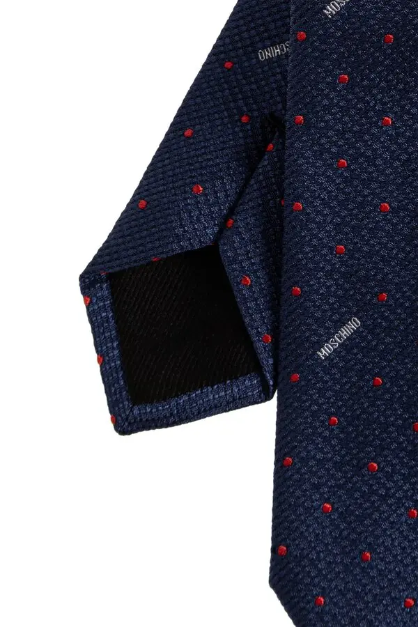 Moschino Jacquard Polka Dot Tie
