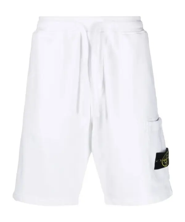 Stone Island Athletic Shorts With Drawstring Waist