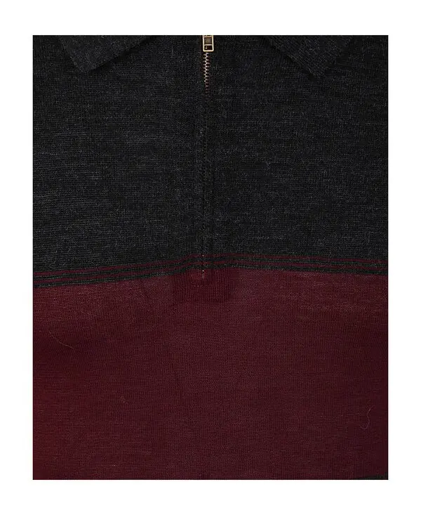 MAISON MARGIELA Two-toned Knitted Polo Shirt