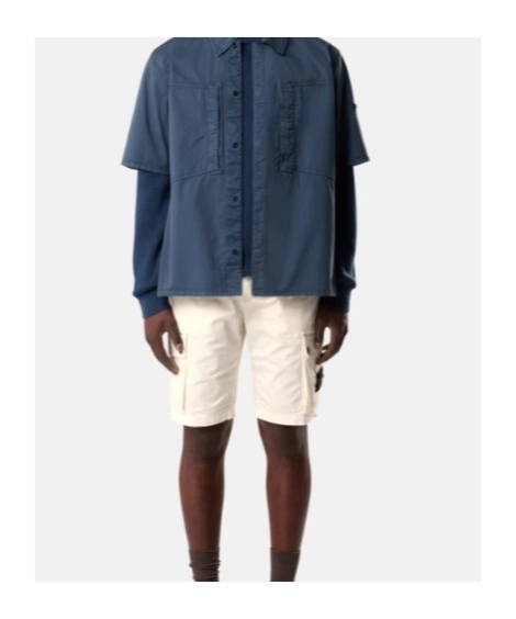 Stone Island Slim-fit Cargo Bermuda Shorts With Zip Pockets
