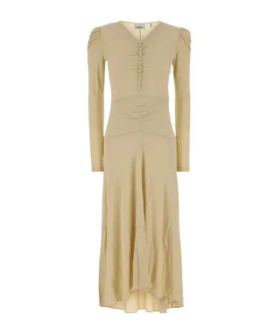 Isabel Marant Étoile Nejma Ruched Midi Dress - Nude