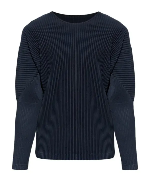 Issey Miyake Long-sleeve T-shirt - Navy Blue