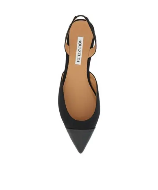 AQUAZZURA Milanese Slingback Flat Shoes
