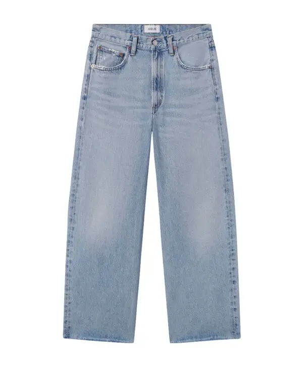 AGOLDE Low Curve Fray Jeans - Blue