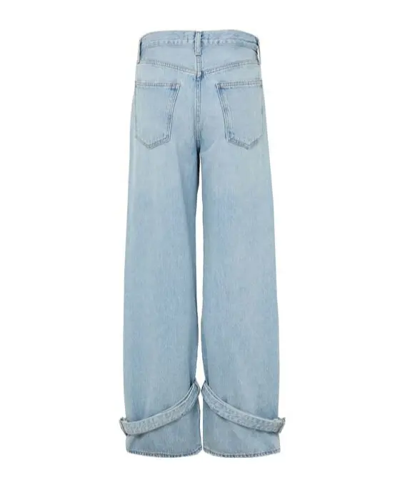 AGOLDE Straight Leg Jeans With Fitted Hem