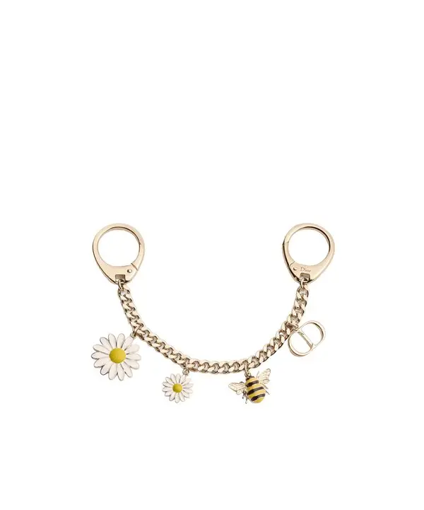 Dior Daisy Bag Charm - Golden