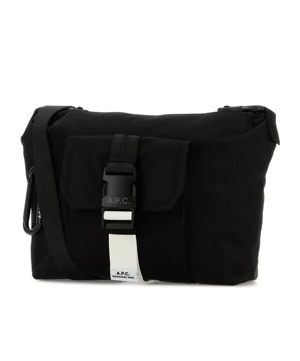 A.p.c. Logo Printed Zipped Shoulder Bag