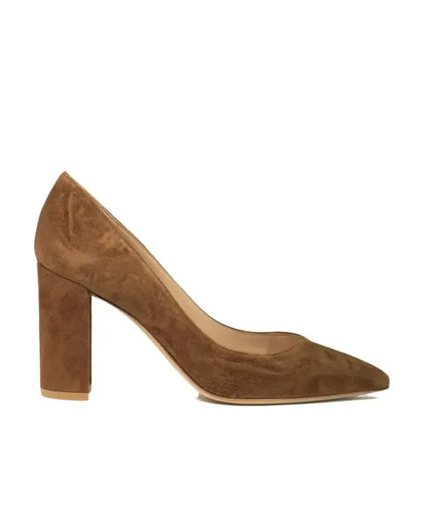 GIANVITO ROSSI Piper Pointed-toe Pumps - Brown