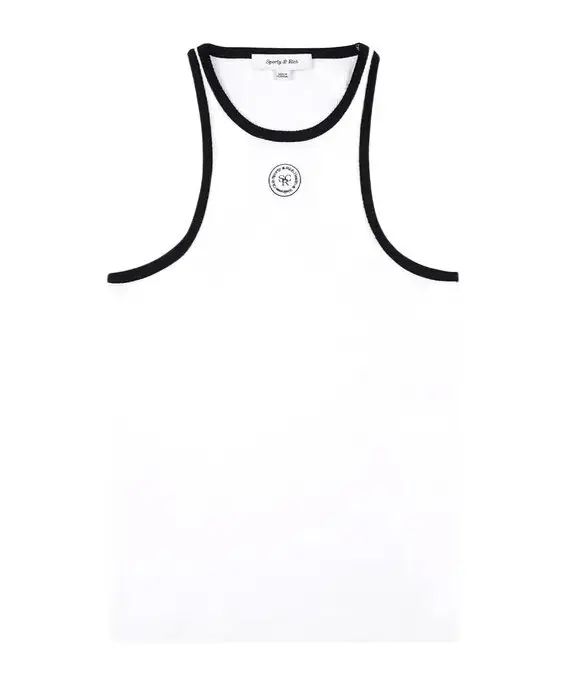 SPORTY  RICH Cotton Tank Top