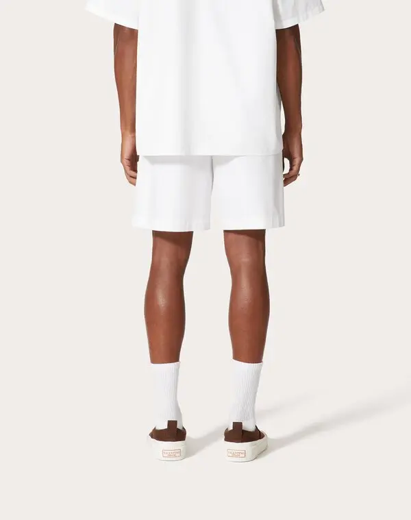 Valentino Garavani Logo Patch Drawstring Shorts