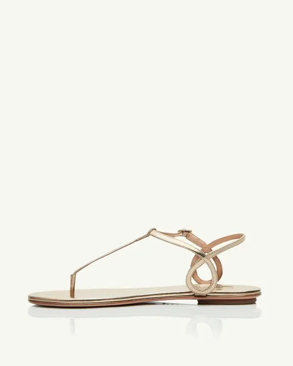 AQUAZZURA Buckle Detailed Open Toe Sandals