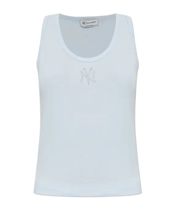 SPORTY  RICH Sporty & Rich Sleeveless Vest With Ny Logo