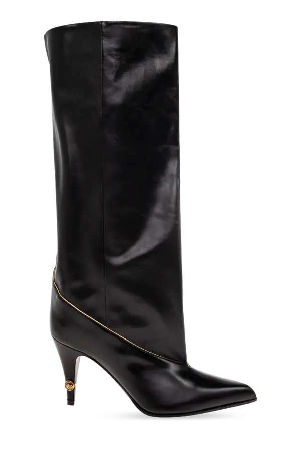 Versace Heeled Boots - Black