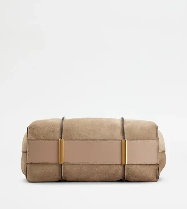 TOD'S T Timeless Shopping Bag In Suede Medium