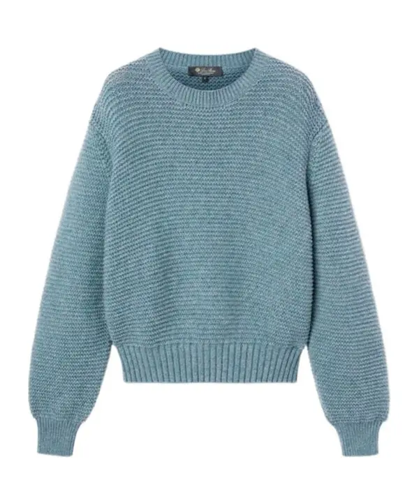 Loro Piana Cashmere Round-neck Sweater - Lake Blue