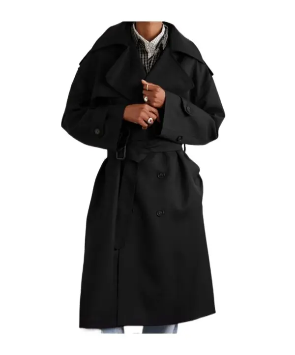 THE FRANKIE SHOP Double-breasted Trench Coat