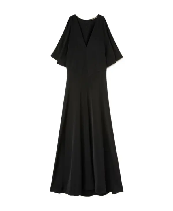 Loro Piana V-neck High-waist Dress