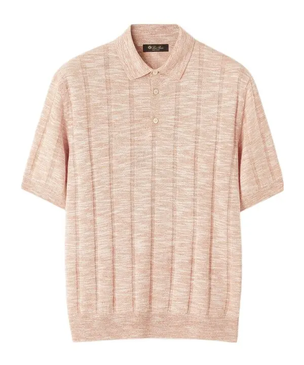 Loro Piana Knitted Polo Shirt - Nude