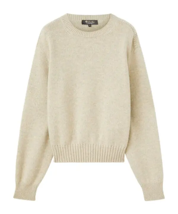 Loro Piana Cashmere Round Neck Sweater - Nude