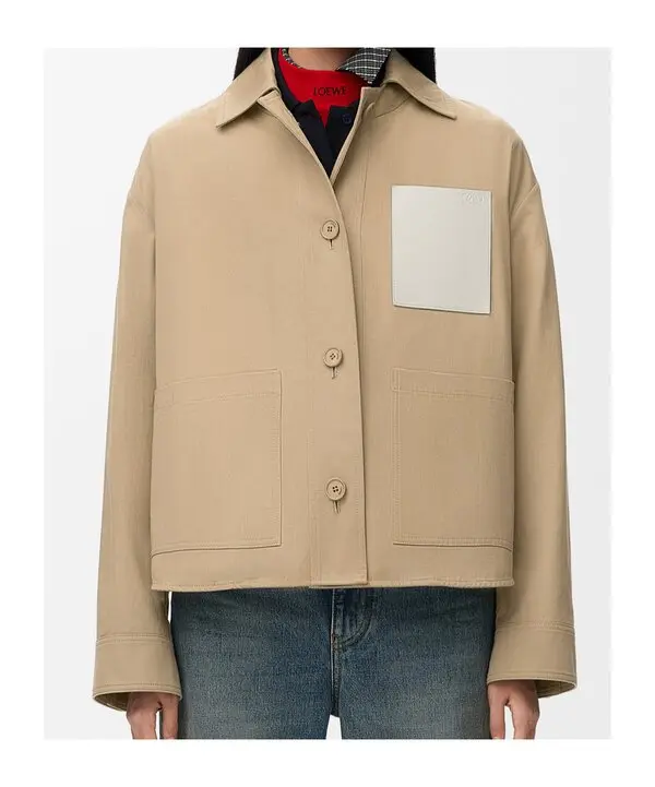 Loewe Utility Jacket With Drawstring Hem - Light Sage