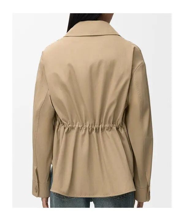 Loewe Utility Jacket With Drawstring Hem - Light Sage