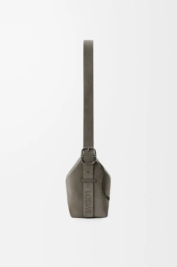 Loewe Medium Loop Hobo In Suede Calfskin