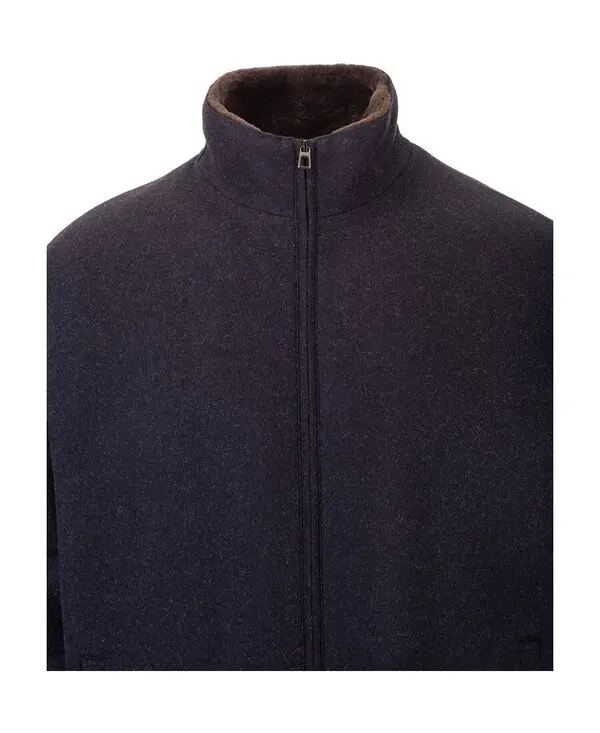 Loro Piana Stand Collar Zip-up Jacket