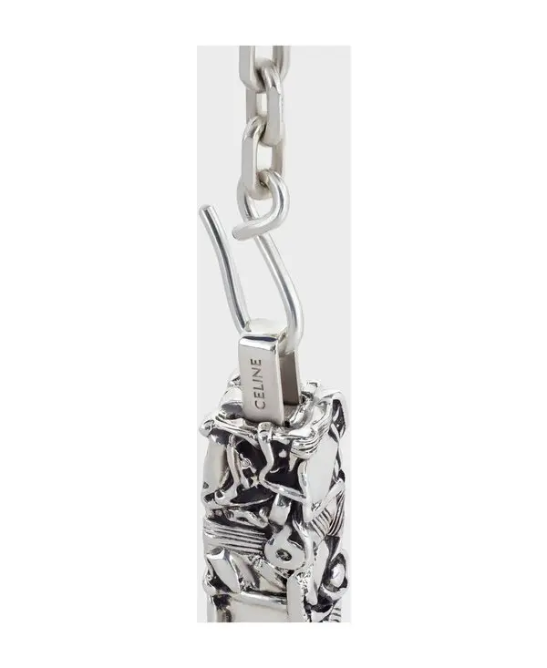 Celine Square Pendant Necklace
