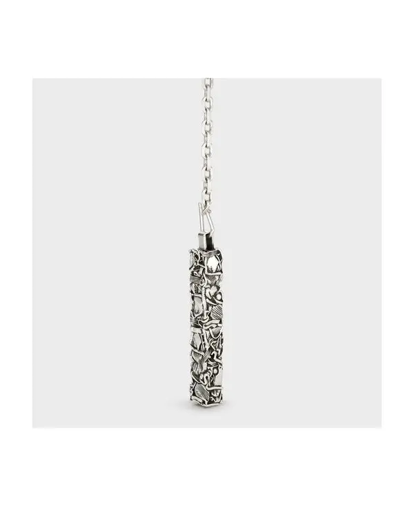 Celine Square Pendant Necklace