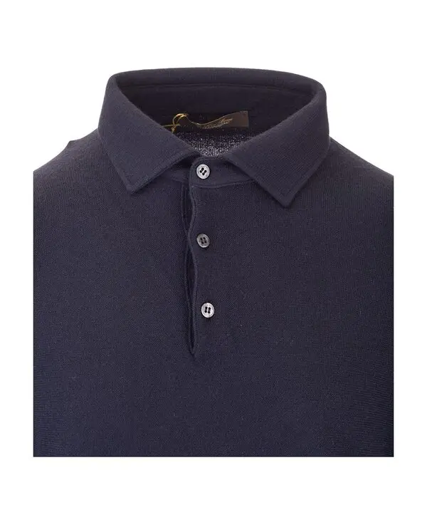 Loro Piana Long Sleeved Knitted Polo Shirt