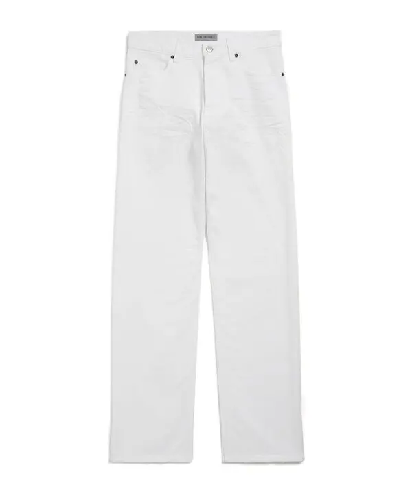 Balenciaga Slim Fit Jeans - White