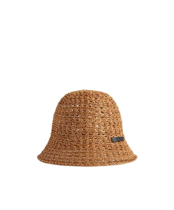 Balenciaga Raffia Bucket Hat - Beige