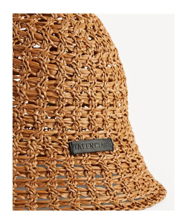 Balenciaga Raffia Bucket Hat