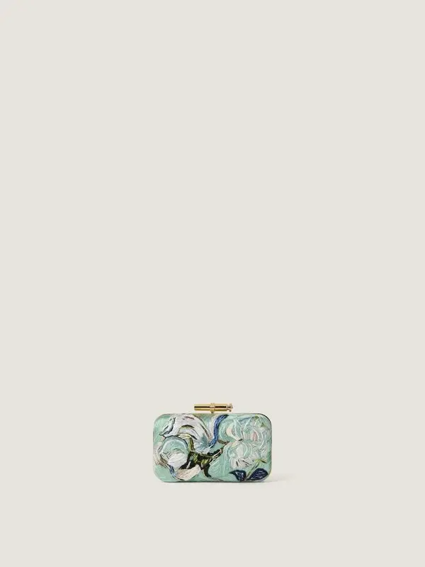 Givenchy Pout Evening Clutch With Floral Embroideries