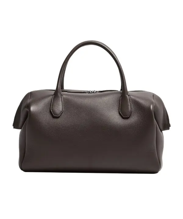 THE ROW Faye Leather Handbag - Black