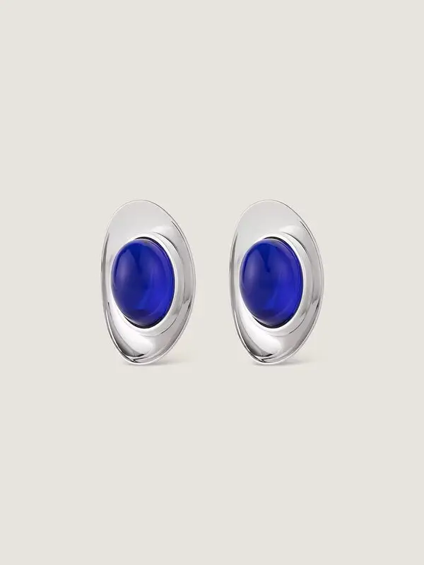 Givenchy Sculpted Gem Earrings In Metal And Resin