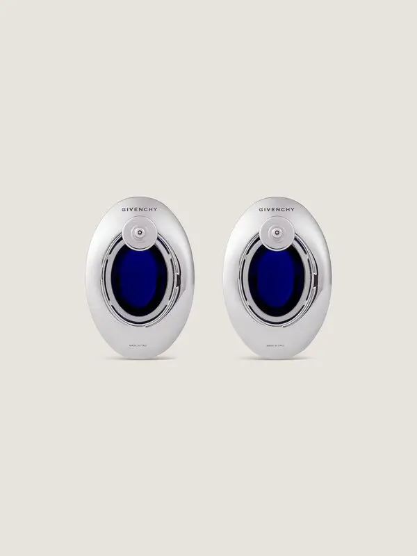 Givenchy Sculpted Gem Earrings In Metal And Resin