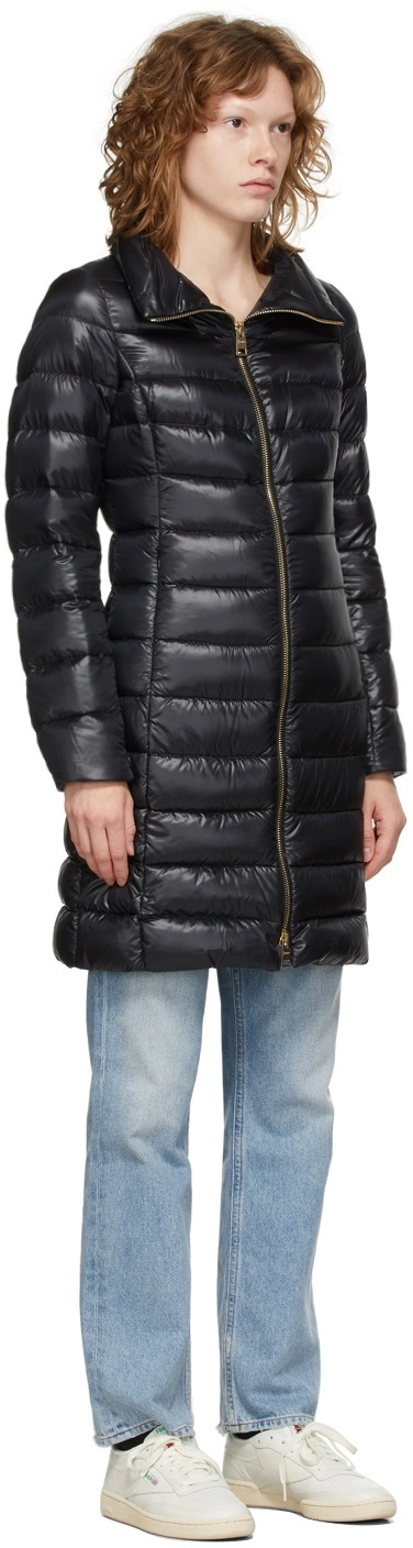 Herno Mid-length Quilted Down Puffer Coat With Fur Trim