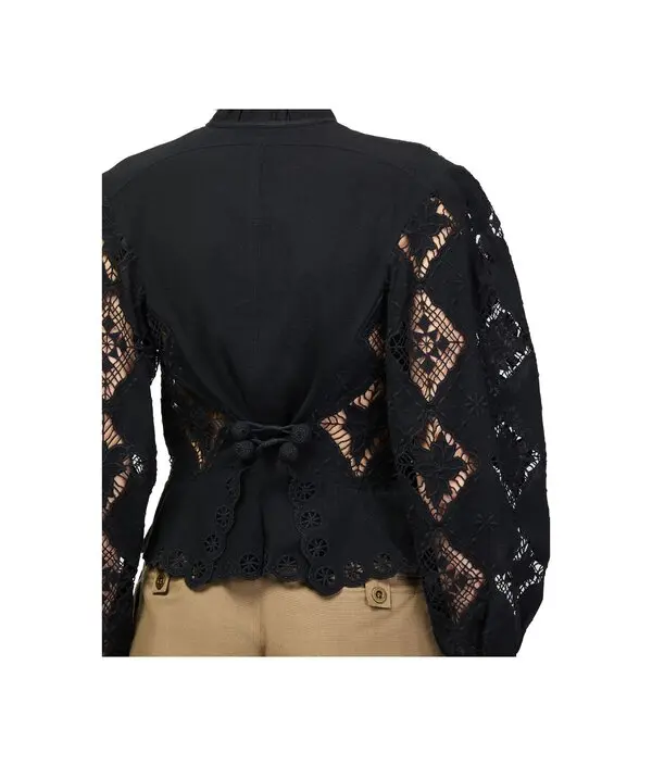 Isabel Marant Étoile Diamond Pattern Lace Cover-up