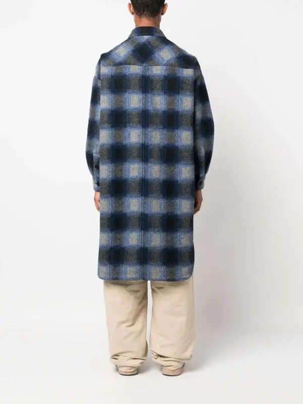 Isabel Marant Étoile Plaid-check Long Coat