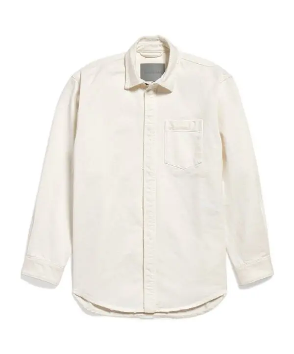 Balenciaga Denim Long Sleeve Shirt - White