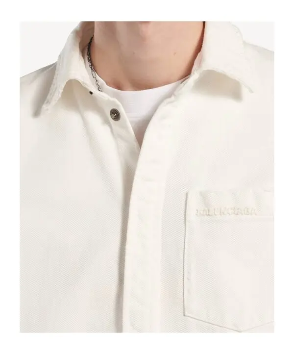 Balenciaga Denim Long Sleeve Shirt