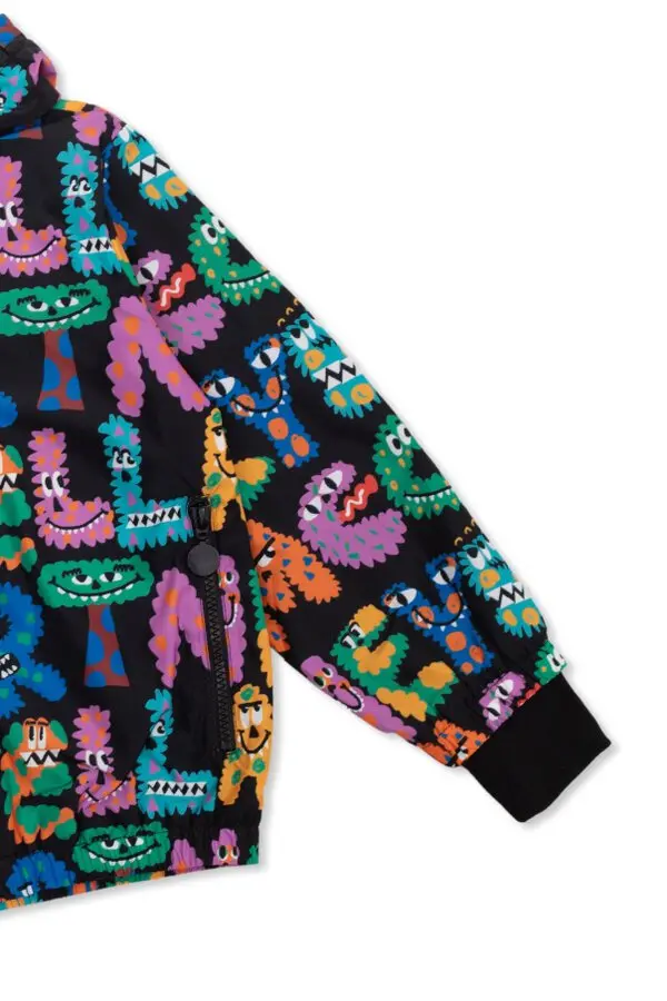 Stella McCartney Long-sleeved Printed Jacket With Removable Hood