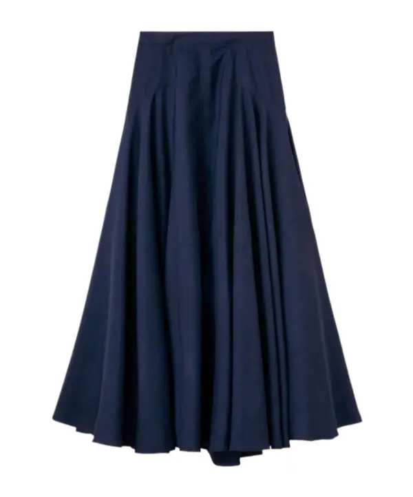 Loro Piana Flavia Wool Skirt With Ruffled Details